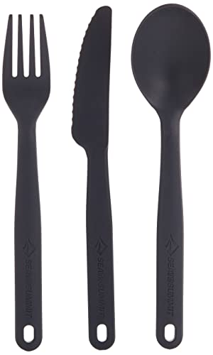 Sea to Summit Camp Cutlery Utensil Set, Charcoal Grey