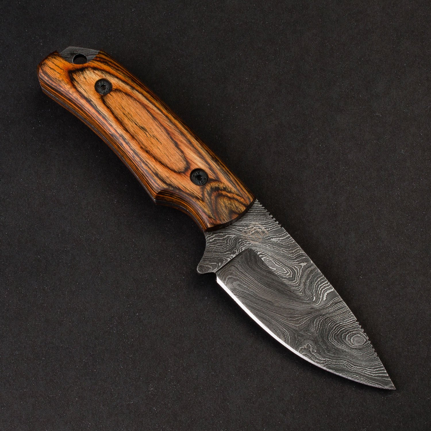 Forseti Steel Boone Damascus Steel Skinner Knife