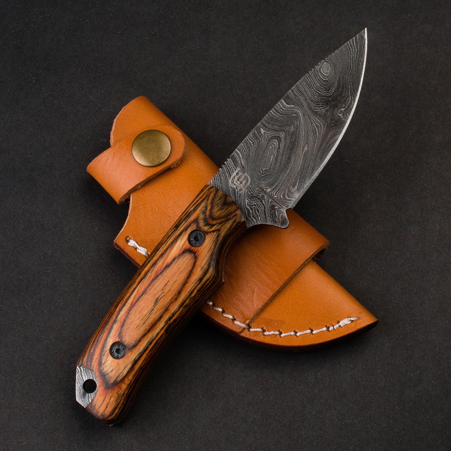 Forseti Steel Boone Damascus Steel Skinner Knife