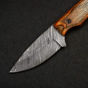 Forseti Steel Boone Damascus Steel Skinner Knife