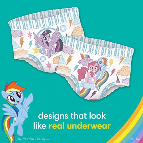 Pampers Easy Ups Girls & Boys Potty Training Pants - Size 2T-3T, 74 Count, My Little Pony Training Underwear (Packaging May Vary)