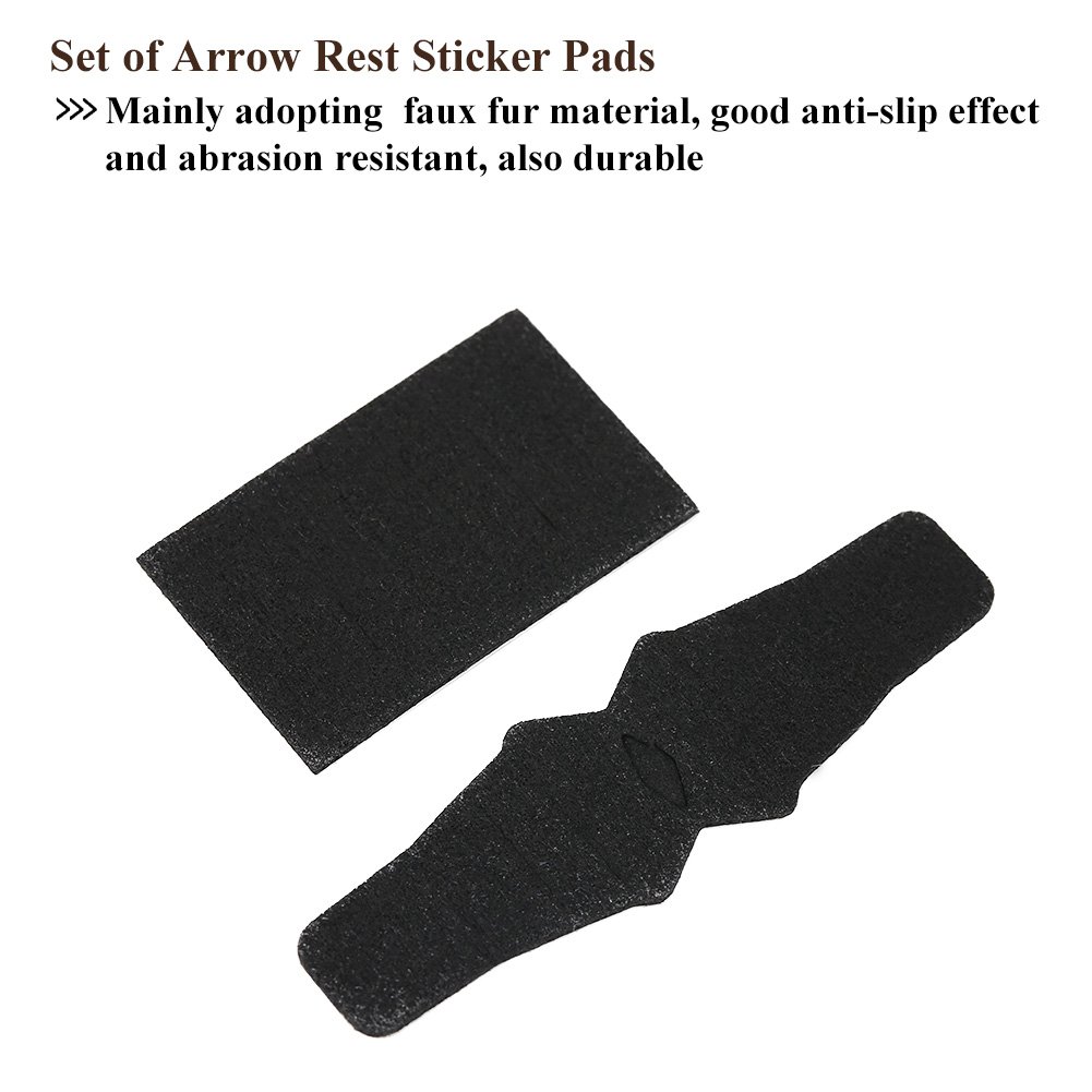 Arrow Rest Anti Slip Sticker Set, Drop Away Arrow Rest Qad Rest Felt Compound Bow Hunting Accessory for Qad Hdx Drop Away Arrow Rest 2 Set Qad Felt 3 Drop Away Rest Felt