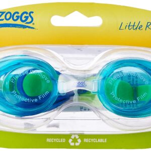 Zoggs Little Ripper Kids UV Swimming Goggles (0-6 Years) - Green/Blue