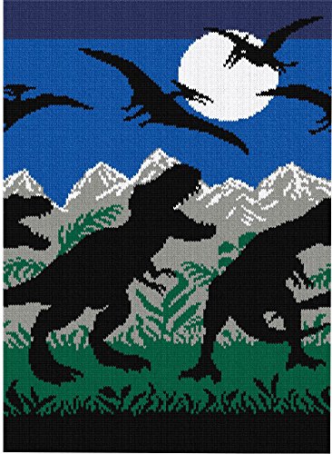 MadSportsStuff Wild T-Rex Dinosaur Socks over the calf (Dark Royal, Small)