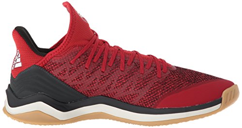 adidas Men's Icon 4 Baseball Shoe, Power red/Cloud White/Carbon, 12 M US