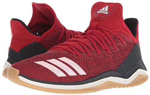 adidas Men's Icon 4 Baseball Shoe, Power red/Cloud White/Carbon, 12 M US