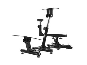 arozzi velocita universal racing simulator cockpit compatible with most racing sim gear and gaming chairs collapsible telescopic and portable - black