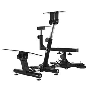 Arozzi Velocita Universal Racing Simulator Cockpit Compatible with Most Racing Sim Gear and Gaming Chairs Collapsible Telescopic and Portable - Black