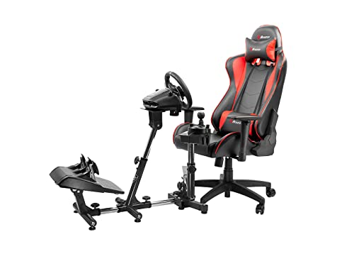 Arozzi Velocita Universal Racing Simulator Cockpit Compatible with Most Racing Sim Gear and Gaming Chairs Collapsible Telescopic and Portable - Black