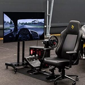 Arozzi Velocita Universal Racing Simulator Cockpit Compatible with Most Racing Sim Gear and Gaming Chairs Collapsible Telescopic and Portable - Black