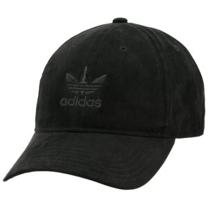 adidas originals men's originals relaxed plus strapback, black, one size