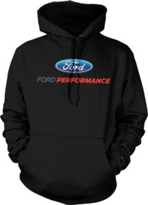 hoodteez ford performance, officially licensed hooded sweatshirt, xxl black