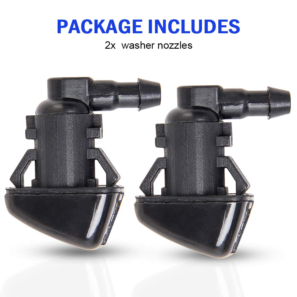 Big Autoparts Set of 2 Windshield Washer Wiper Nozzle 7C3Z-17603-A Super Duty for Ford F250 F350 F450 F550 2008-2016 BC3Z17603A