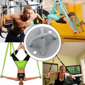 Wall Mount Bracket for TRX Suspension Straps Aerial Yoga Swing &Hammock Resistance Band Gym Sports Training Olympic Gymnastic Rings Boxing Equipment Battle Rope