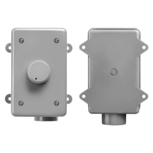 osd outdoor 300w volume control, resistor-based, weather resistant enclosure, ovc305r, grey