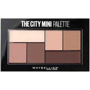 maybelline new york the city mini eyeshadow palette makeup, matte about town, 0.14 oz.