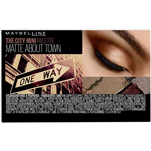 Maybelline New York The City Mini Eyeshadow Palette Makeup, Matte About Town, 0.14 oz.