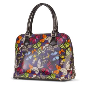 Bravo! Anuta Butterfly Print Leather Handbag, Medium, Multi-Color