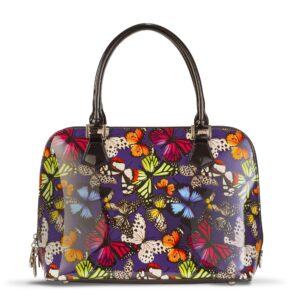 Bravo! Anuta Butterfly Print Leather Handbag, Medium, Multi-Color