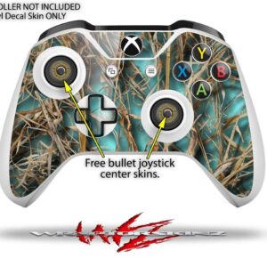 WraptorSkinz Decal Vinyl Skin Wrap Compatible with Xbox One S Console and Controllers - WraptorCamo Grassy Marsh Camo Neon Teal