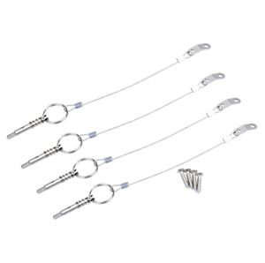 thorn boat bimini quick release pin with lanyard (4 pcs)