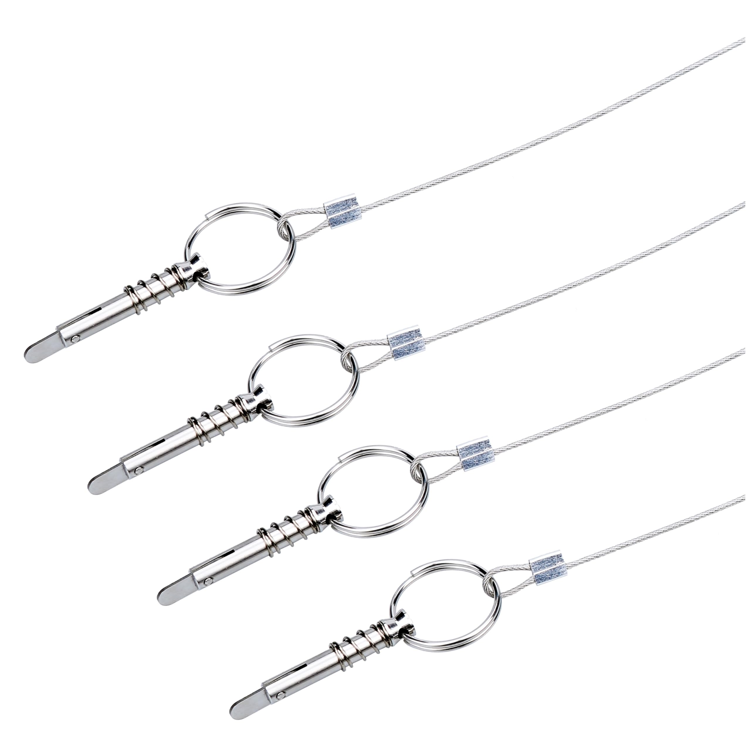 Thorn Boat Bimini Quick Release Pin with Lanyard (4 PCS)