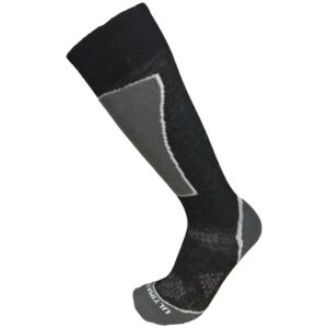 ultimate socks mens lightweight merino wool ski snowboard performance charcoal large 9-11.5