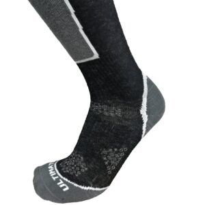 Ultimate Socks Mens Lightweight Merino Wool Ski Snowboard Performance Charcoal Large 9-11.5