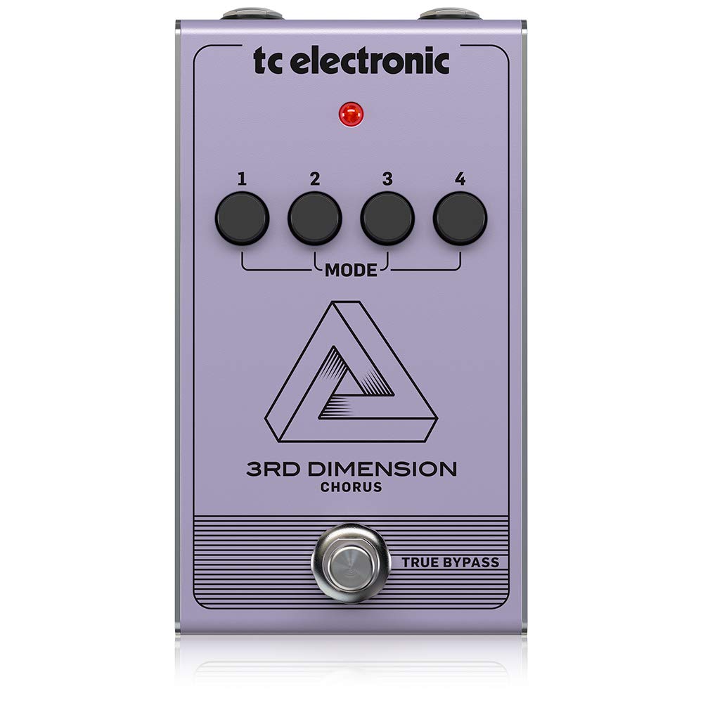 TC Electronic 3RD DIMENSION CHORUS Vintage Analog Chorus Pedal Recreation with 4-Button Effect Selection and BBD Circuitry