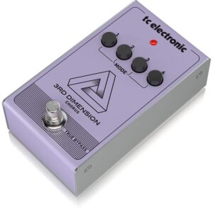 TC Electronic 3RD DIMENSION CHORUS Vintage Analog Chorus Pedal Recreation with 4-Button Effect Selection and BBD Circuitry