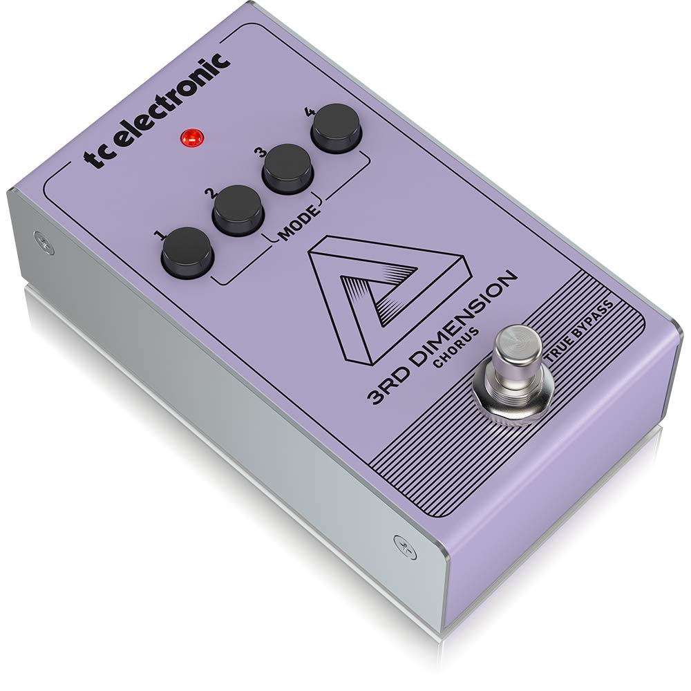 TC Electronic 3RD DIMENSION CHORUS Vintage Analog Chorus Pedal Recreation with 4-Button Effect Selection and BBD Circuitry