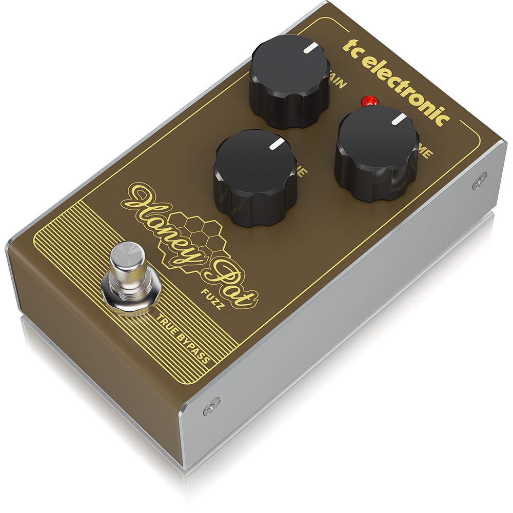 TC Electronic HONEY POT FUZZ Vintage-Flavored Fuzz Pedal with Massive Wall of Tones and Miles of Sustain