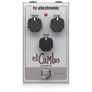 tc electronic el cambo overdrive classic tube overdrive pedal with intuitive 3-knob interface for essential blues rock tones