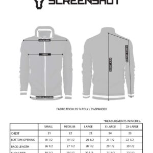 SCREENSHOTBRAND-51700 Mens Urban Hip Hop Premium Track Jacket - Slim Fit Side Taping Basic-Black-Medium