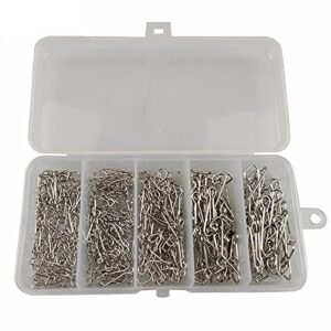 hiumi 260pcs/box hooked snaps stainless steel sea fishing tackle hook lure connector fishing swivel safety snap pin pesca