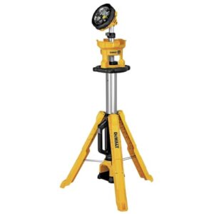 dewalt 20v max led work light, 3000 lumens of brightness with 3 modes, tripod base, bare tool only (dcl079b)