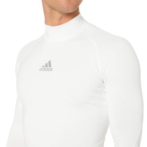 adidas Soccer Alphaskin Sport Long sleeve Climawarm Tee, White, X-Large