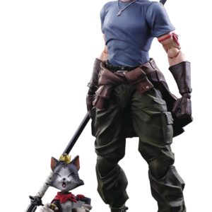 Square Enix Final Fantasy VII Advent Children: CID Highwind & Cait Sith Play Arts Kai Action Figure 2 Pack