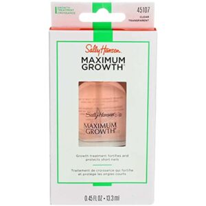 sally hansen maximum growth treatment clear 0.45 ounce (13.3ml) (2 pack)