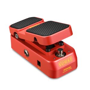 donner guitar wah pedal, 2 in 1 wah volume pedal, mini vintage electric guitar effect pedal with wah wah active volume control, vowel lightweight guitar pedal