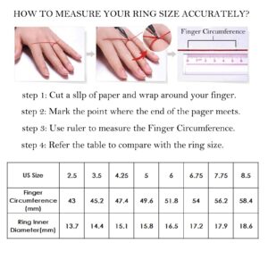 CANDYFANCY 925 Sterling Silver 1.2mm Stacking Midi Thin Rings Pinky Ring Stack Knuckle Rings Band Silver Toe Ring Size 2.5