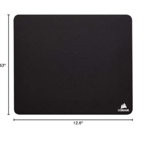 Corsair MM100 Medium Cloth Surface Mousepad (Glide-Optimised Textile Surface, Anti-Slip Base, Designed for Optical and Laser Mice, 320 mm x 270 mm x 3 mm) - Black