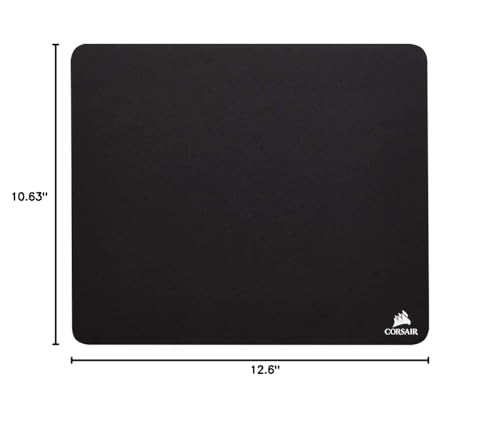 Corsair MM100 Medium Cloth Surface Mousepad (Glide-Optimised Textile Surface, Anti-Slip Base, Designed for Optical and Laser Mice, 320 mm x 270 mm x 3 mm) - Black