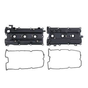 jdmspeed new engine valve cover with gaskets left & right side replacement for altima maxima murano i35 v6 3.5l 2002-2007 replace# 264-985 264-984 13264-8j113 13264-7y000 (set of 2)