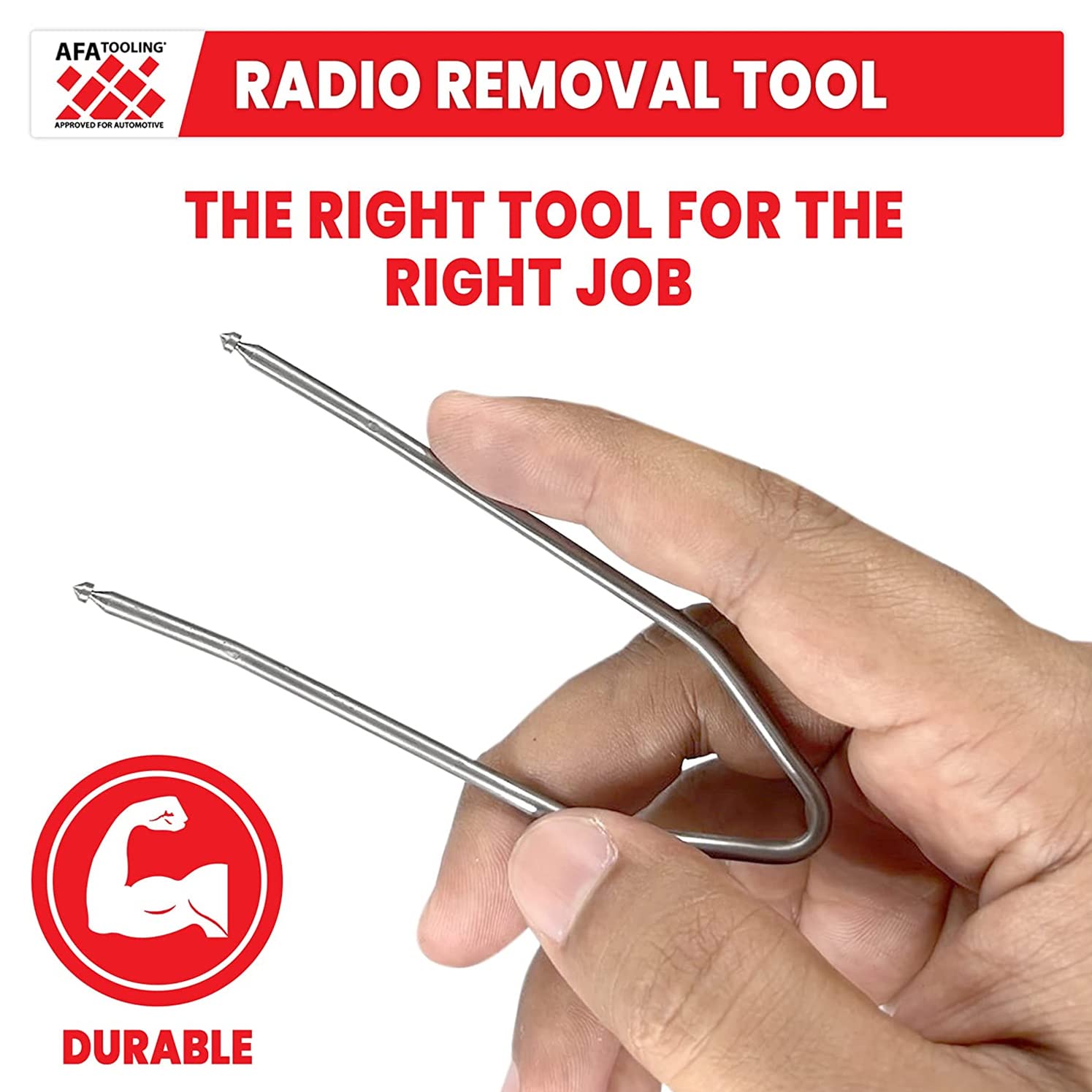 AFA Tooling Radio Removal Tool Kit | Works for Ford, Audi. VW, Mercedes and More - Car and Truck Stereo DIN | 20 Specialty Keys for Most Applications