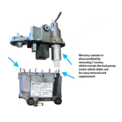 QFS OEM In-Tank Fuel Pump Replacement for Mercury Outboard 135 hp 6 cyl Optimax 75-300 HP Quicksilver Optimax, All Years, OEM 881705T1 GSC295 880596T55