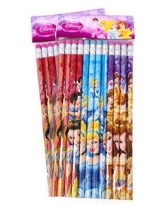 princess pencils disney princess wood pencils, 2 packs of 12