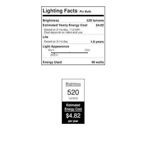 Westinghouse 05017 40 Watt Eco-Halogen G25 Cut Glass Light Bulb (6 Pack)