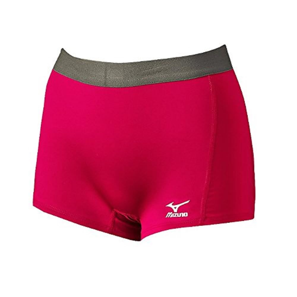 Mizuno Women's Flat Front Low Rider Short, Electric Purple, Small