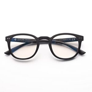 Horus X ® • Round Blue Light Glasses | Computer Glasses for Screens: Anti-Fatigue & Eyestrain Relief | Men and Women | URBAN Clear